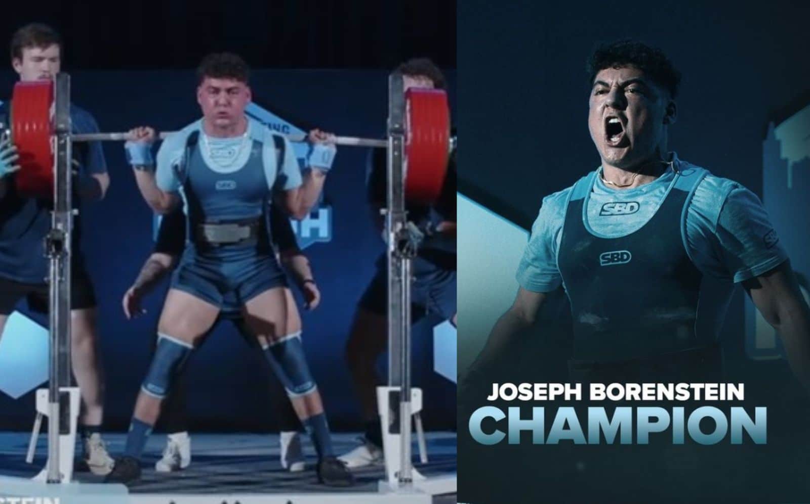 Joseph Borenstein (83 kg) écrase le record mondial non officiel de 865 ...