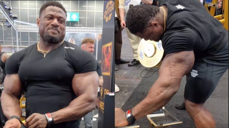 Regardez Andrew Jacked One-Arm Rower avec un haltère emblématique de ...