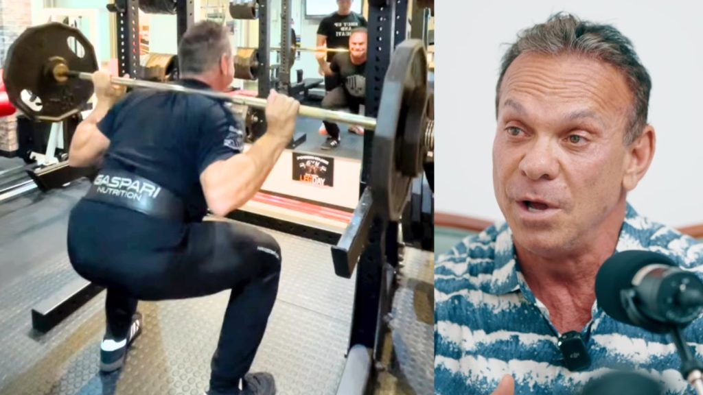 Rich Gaspari, 62 ans, lance un ensemble de squats Smith de 50 ...